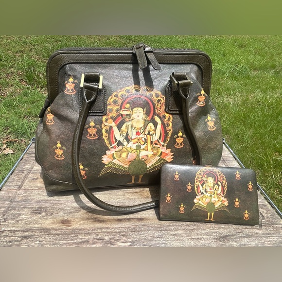 Jcon , peacock Buddha bag & wallet, | Bags | Jcon Of Los Angeles ...